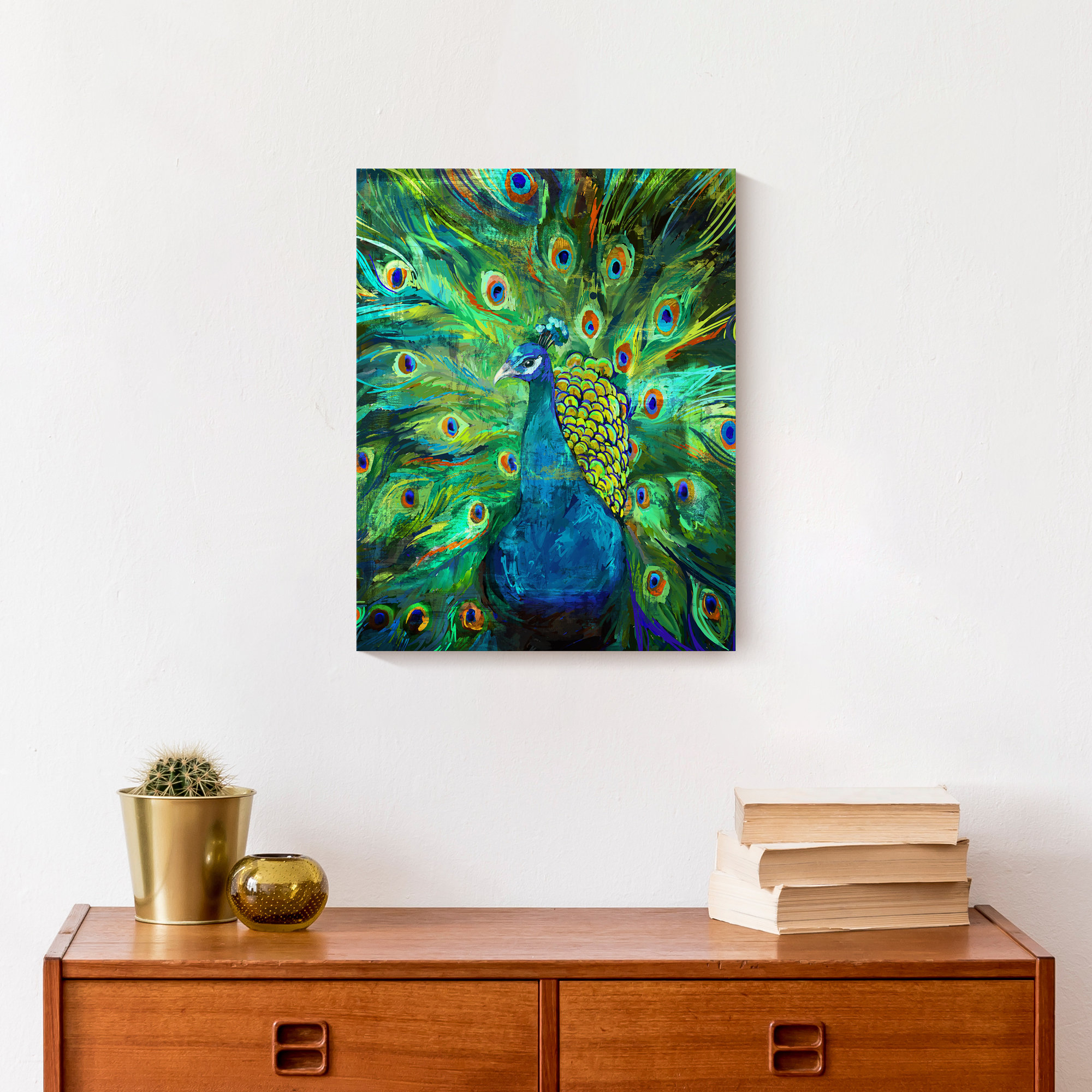 Designs Direct Creative Group Peacock Power Print On Canvas | Wayfair