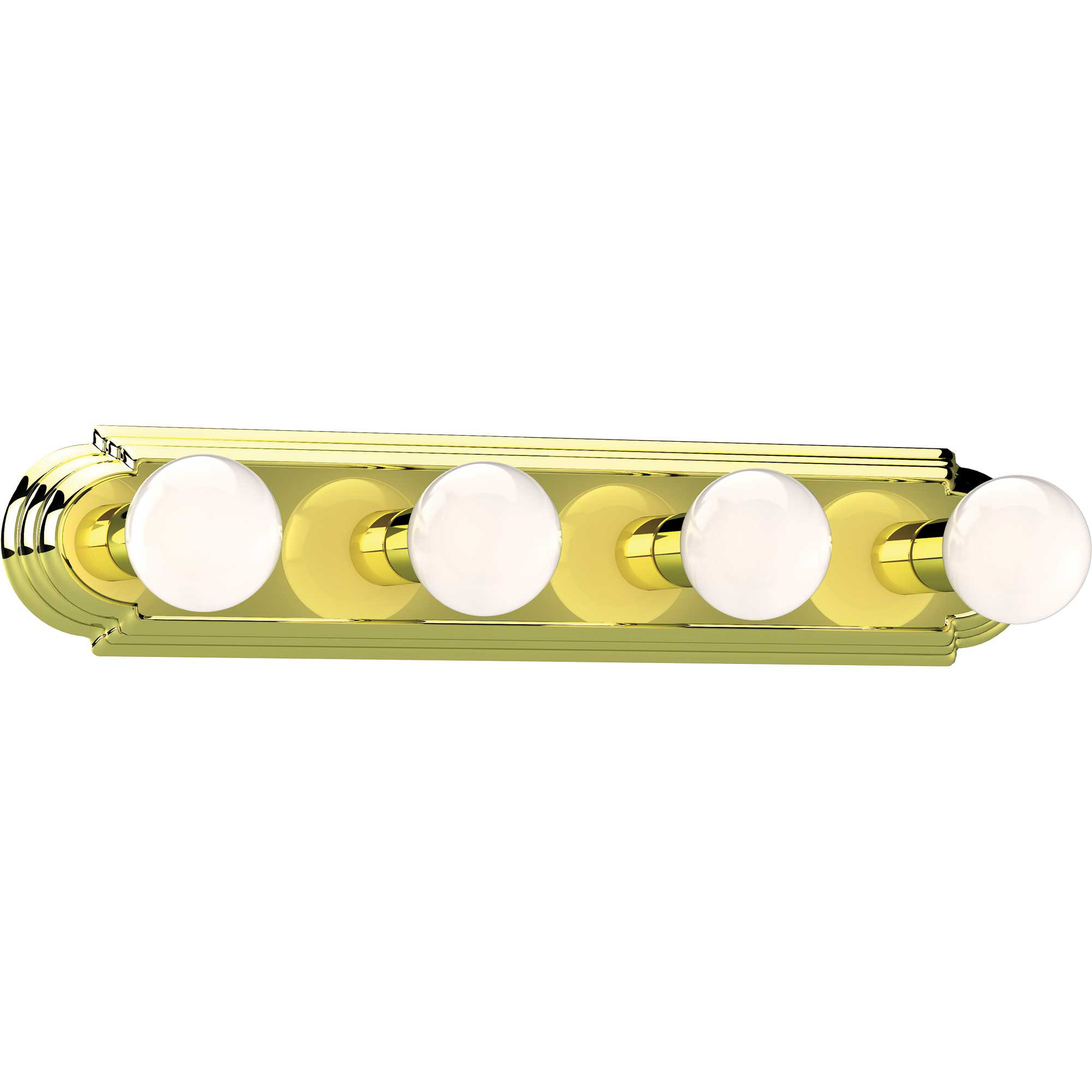 Rosdorf Park 4-Light Polished Brass Hollywood Vanity Light Bar | Wayfair