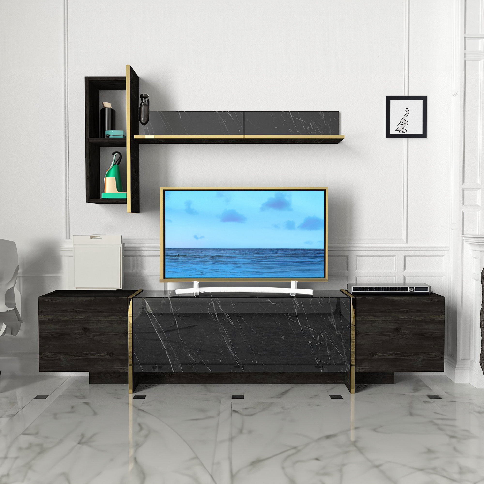 East Urban Home Eastvale TV Stand for TVs up to 75" - Wayfair Canada