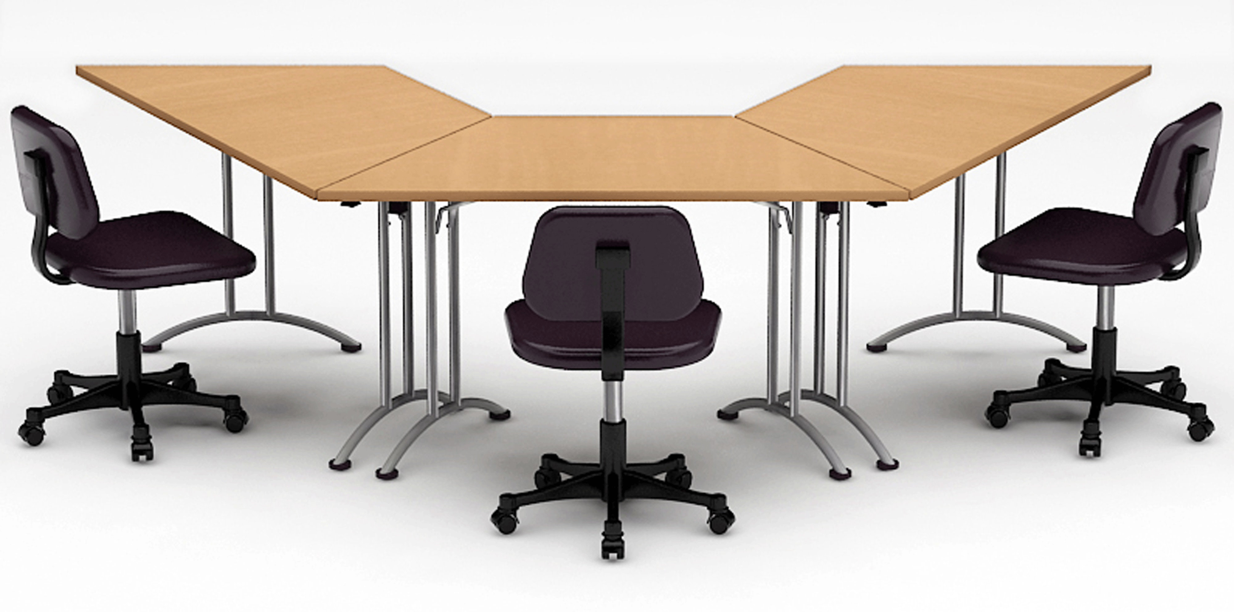 Inbox Zero Acein Angled Meeting Table | Wayfair