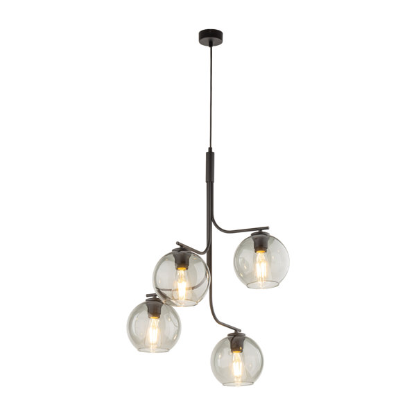 HowHomely Cesar 4 - Light Stainless Steel Cluster Pendant | Wayfair.co.uk