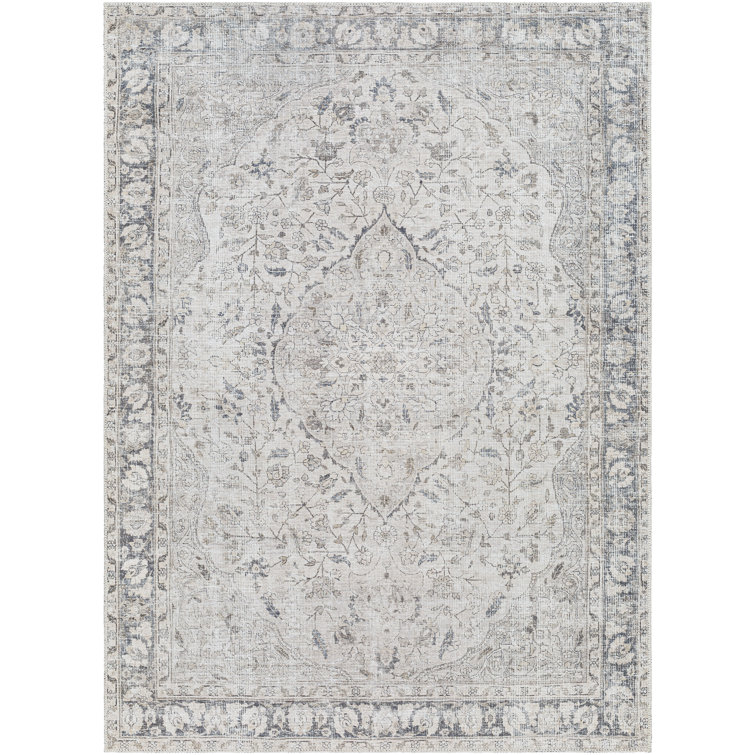 Ophelia & Co. Brackston Light Grey Machine Washable Area Rug & Reviews ...