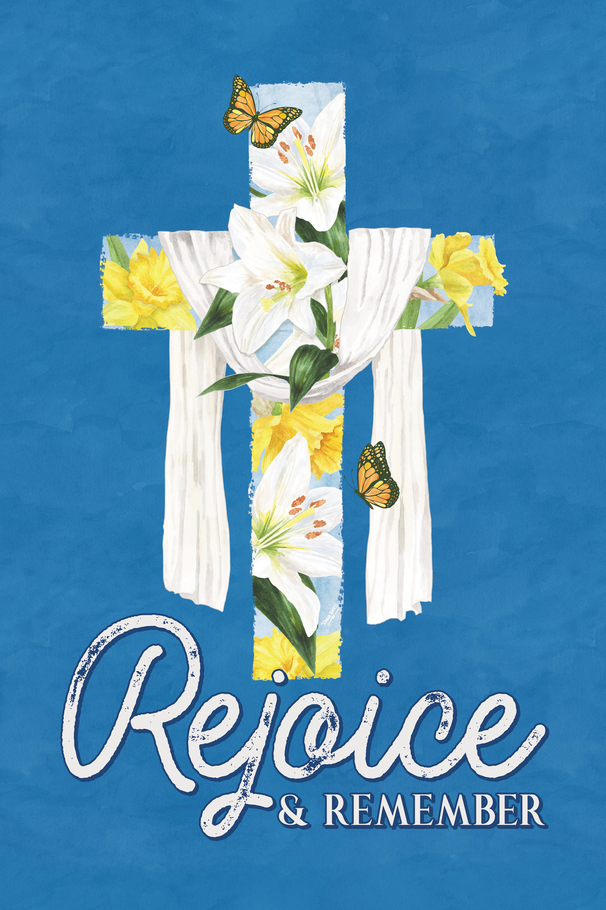 The Holiday Aisle® Watsons Easter Blessings Portrait Blue III-Rejoice ...