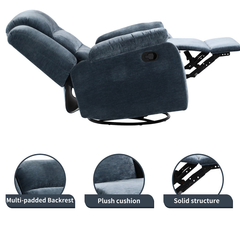 Winston Porter Upholstered Recliner & Reviews | Wayfair