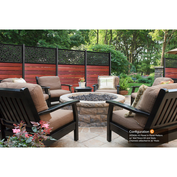 OUTDECO 2'x4' Privacy Panel Frame Kit for Outdeco Panels (Holds three 2 ...