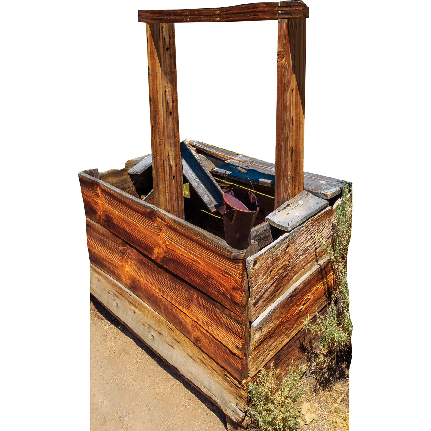 Wet Paint Printing Western Rustic 1800S Wood Water Well 46" Cardboard ...