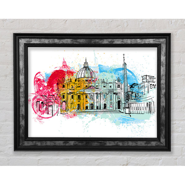 Rosalind Wheeler St Peters Bacilica Splash - Single Picture Frame Art ...