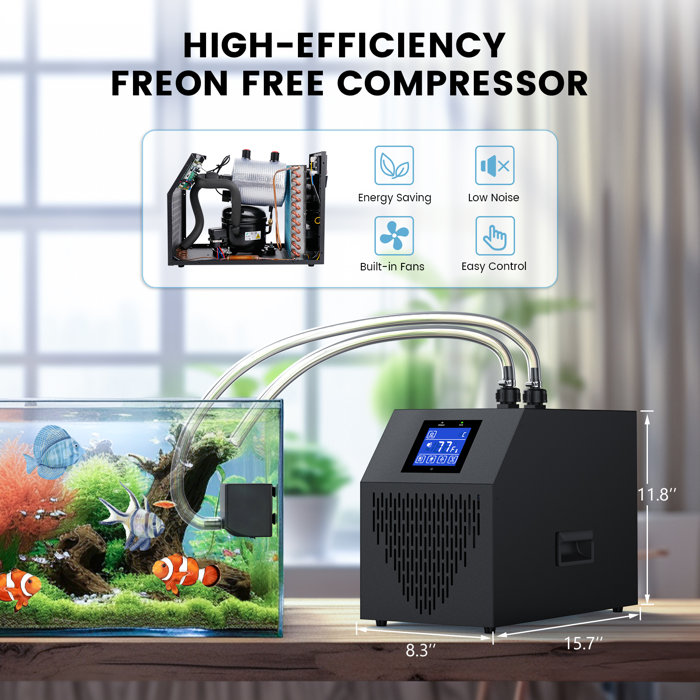 Tucker Murphy Pet™ Doylene 160L Aquarium Chiller, 42gal 1/10 HP Fish ...