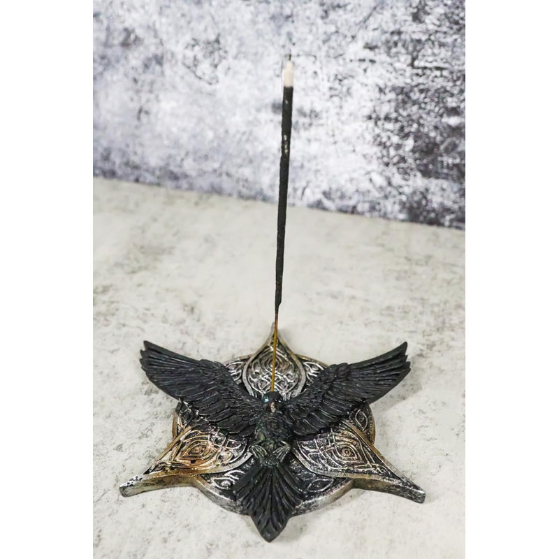 Bungalow Rose Norse Viking Gothic Raven Crow With Triquetra Knotwork ...