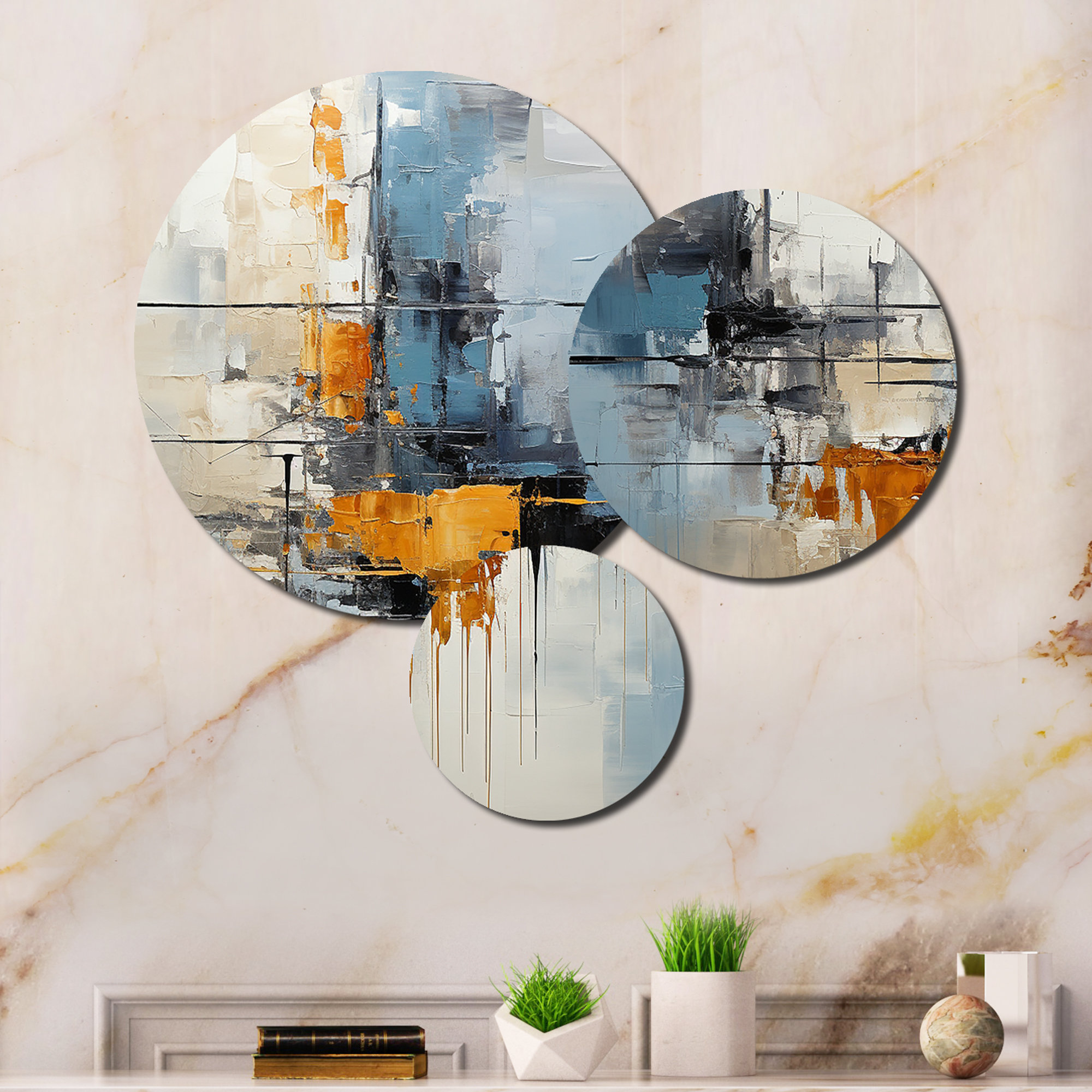 Design Art 3 Urban Utopia II Wall Decor Set Metal | Wayfair