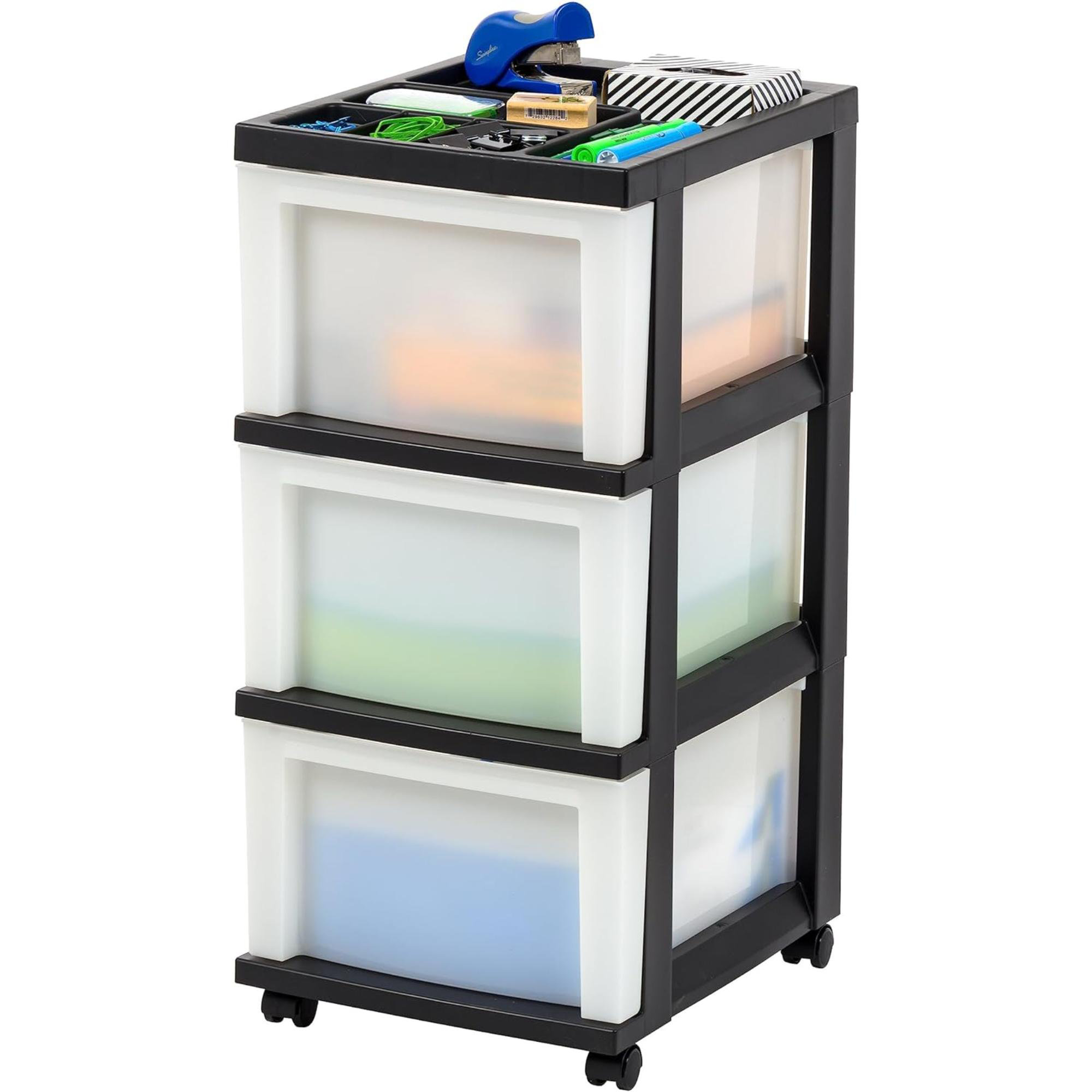 Rebrilliant Pascu 3 Drawer Stackable Drawer | Wayfair