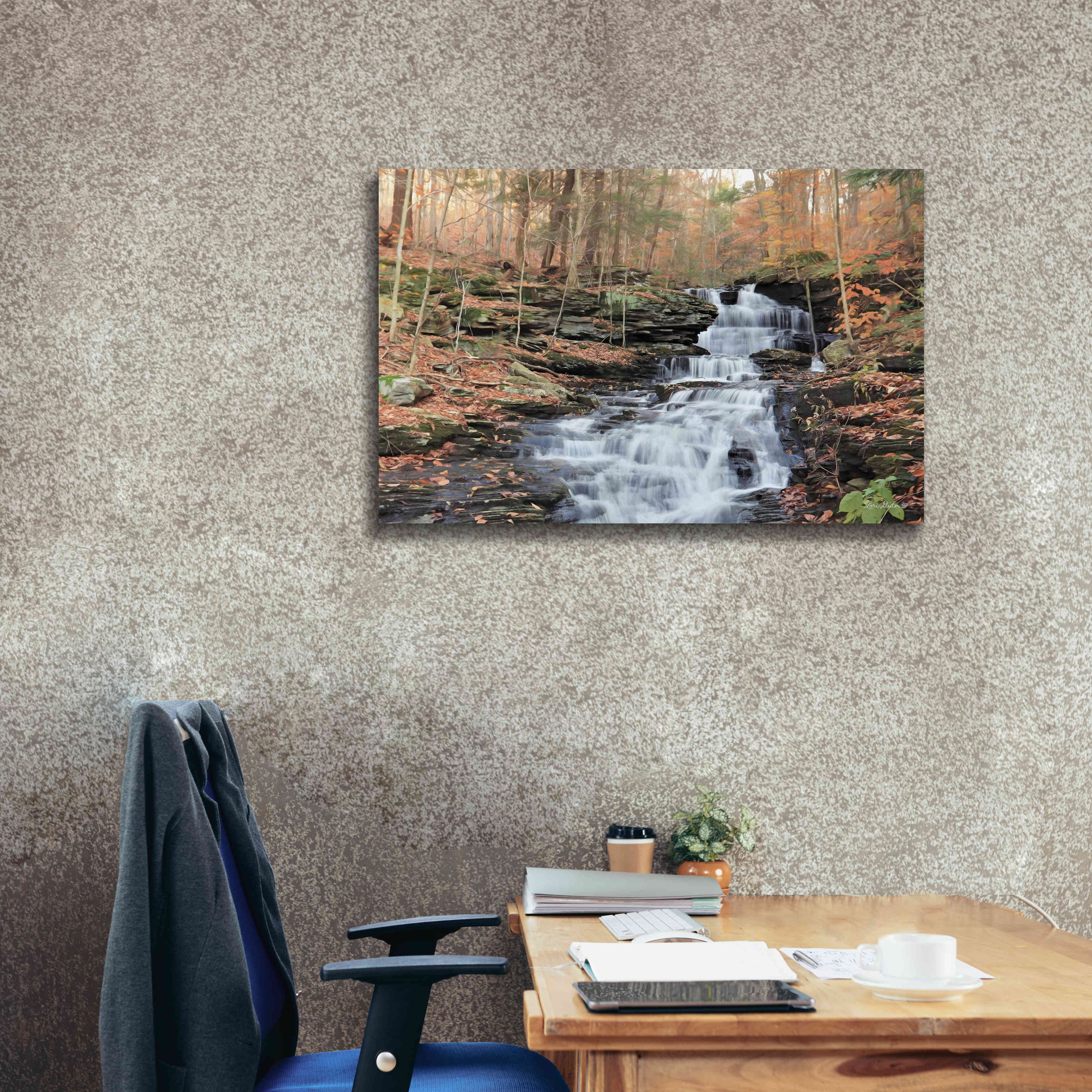Millwood Pines Waterfall Steps at Pigeon Run by Lori Deiter - Wrapped ...