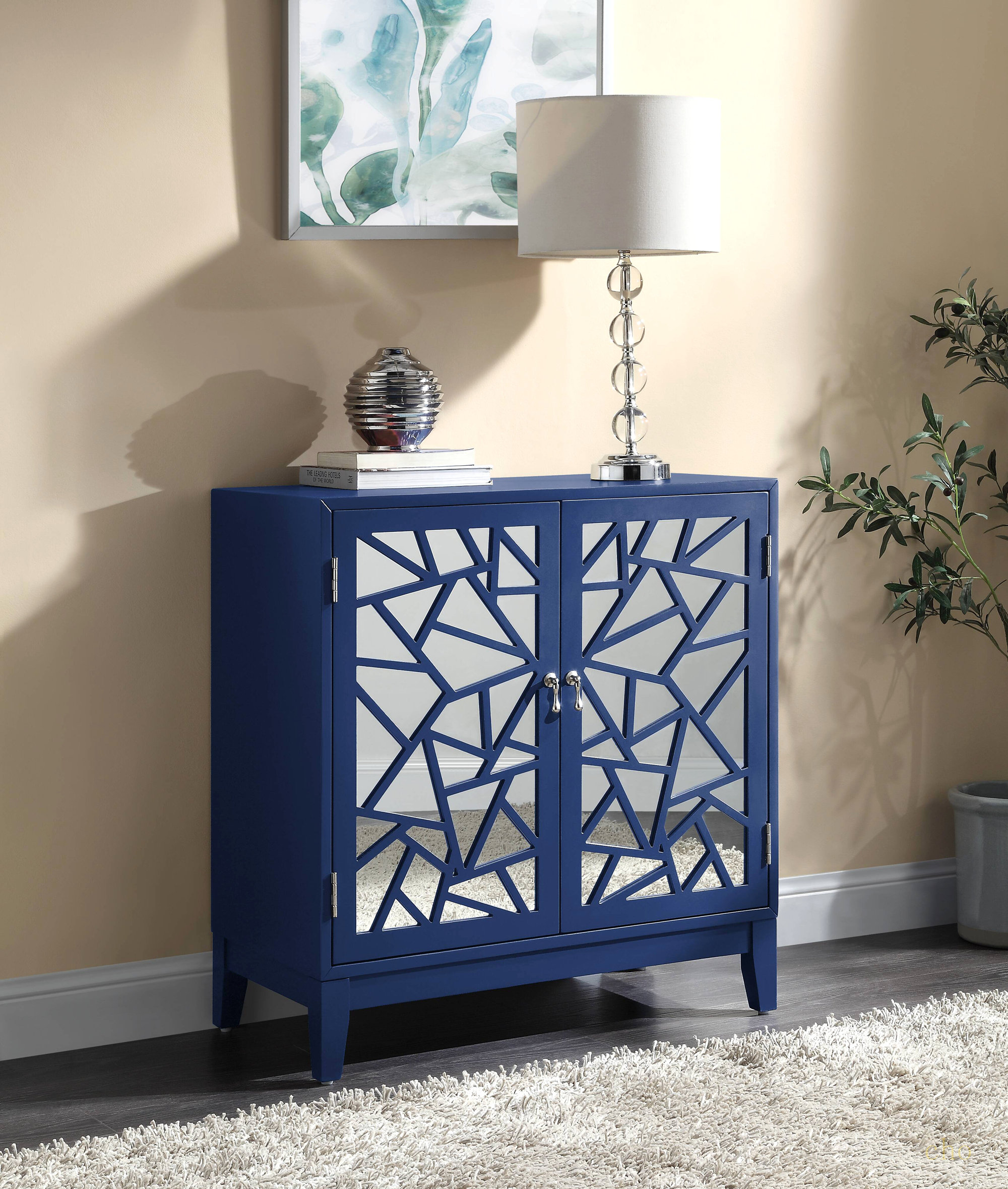 BVNECXP Einstein Blue Finish Console Cabinet | Wayfair