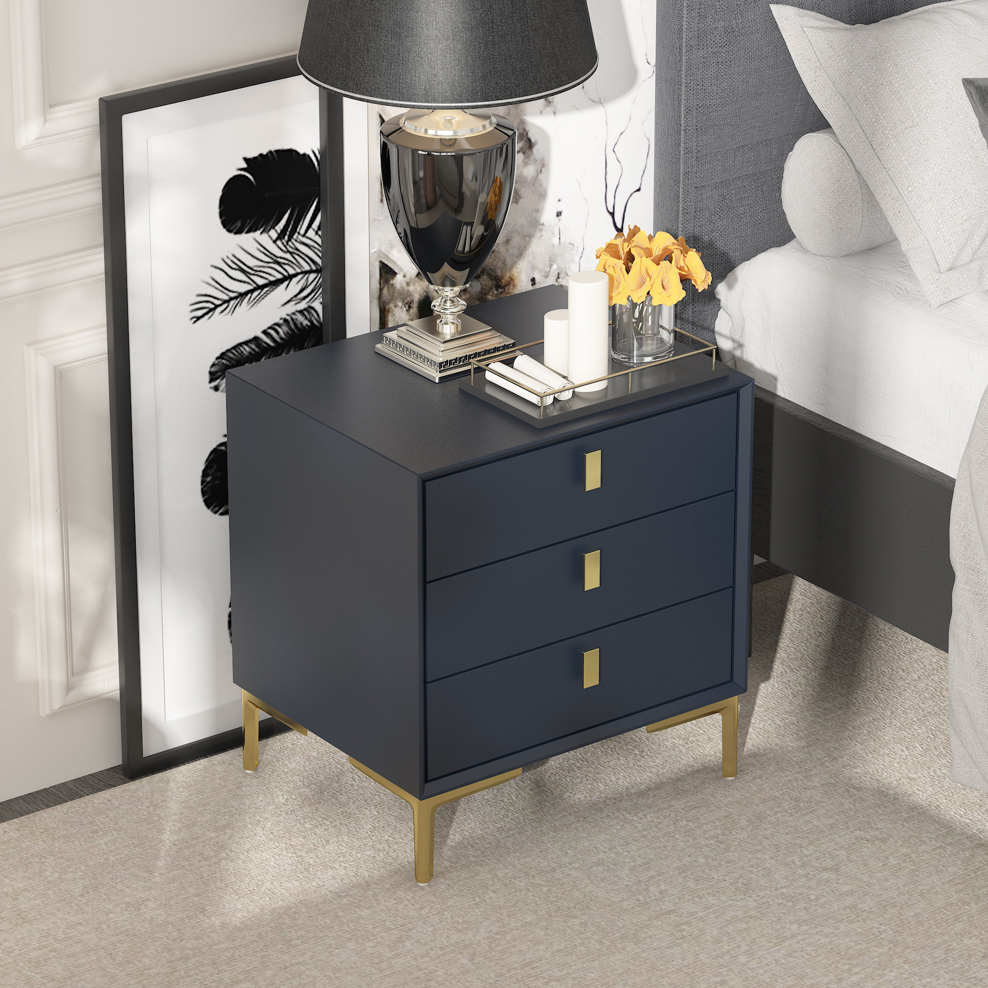 Mercer41 19.6'' W Nightstand | Wayfair