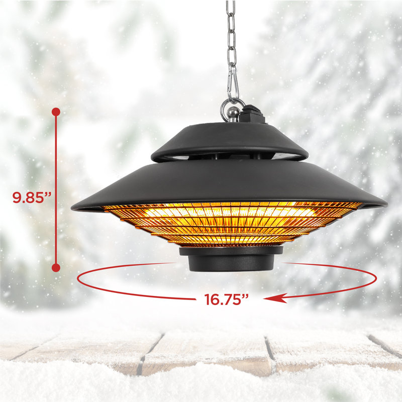BLACK+DECKER 1500 Watt Electric Ceiling Mounted Patio Heater & Reviews ...