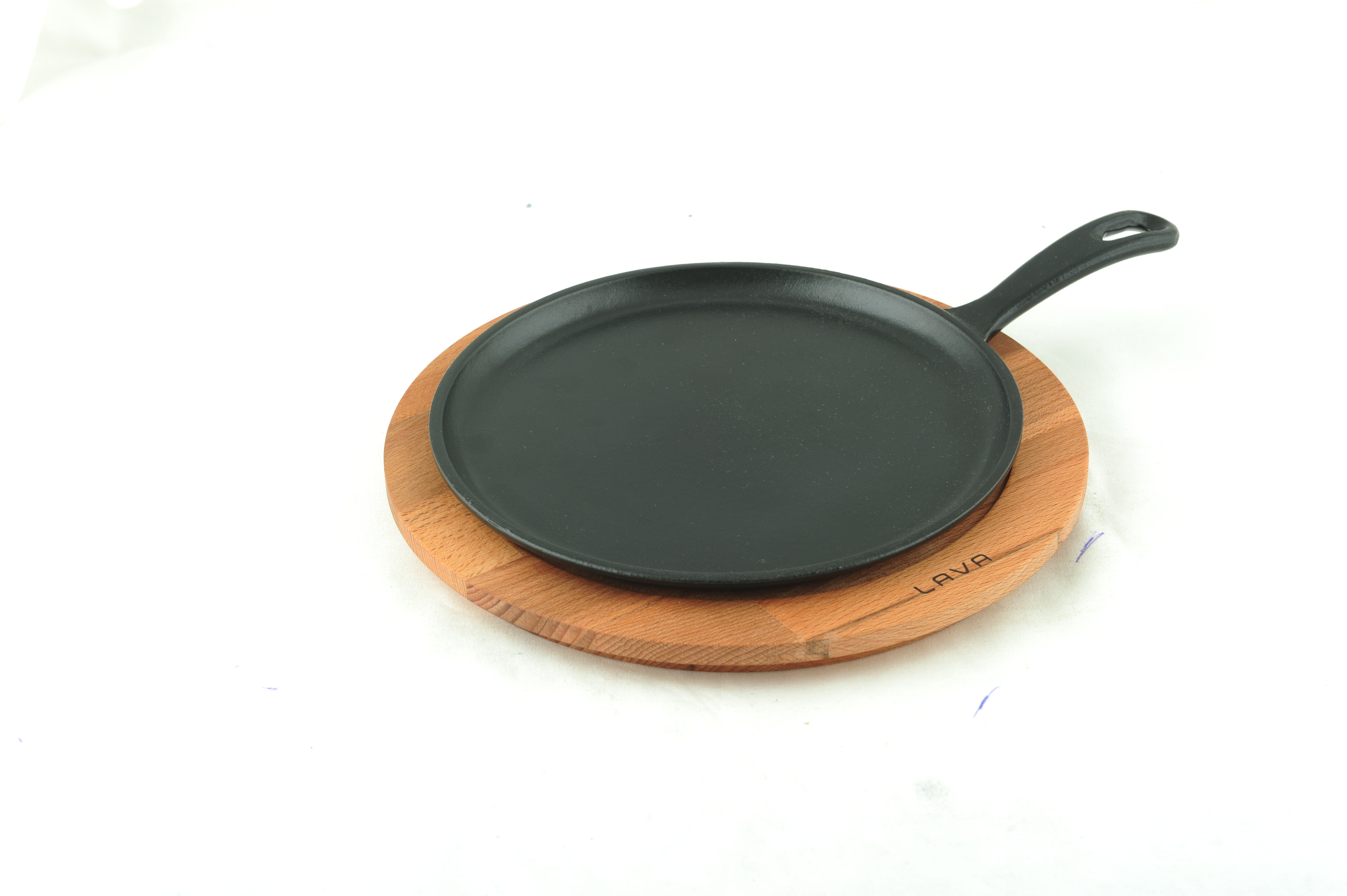 LAVA CAST IRON Lava Enameled Cast Iron Pizza Pan-Crepe and Pancake Pan ...