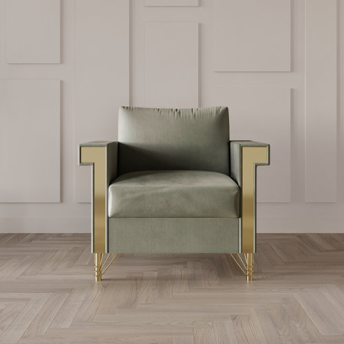 Mercer41 Snaresbrook Velvet Armchair | Wayfair