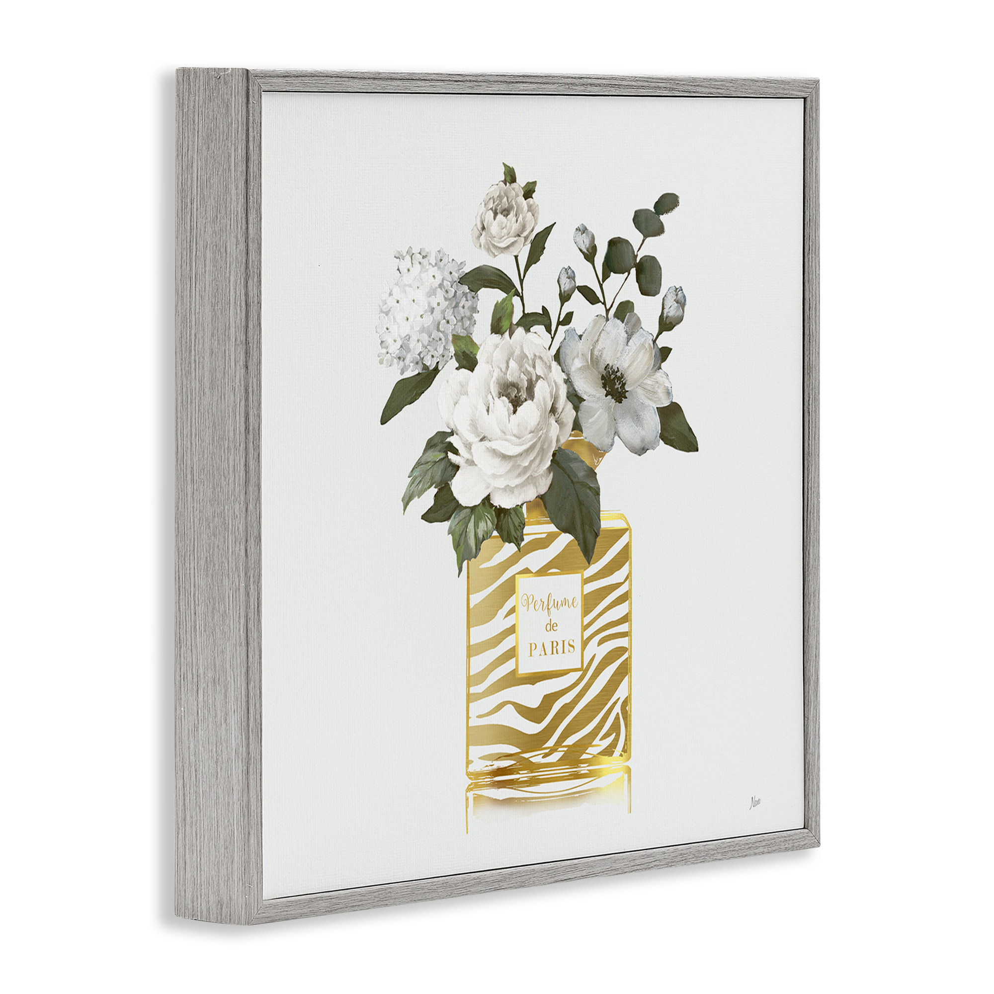 Ophelia & Co. Chic Striped Perfume Bouquet Framed Giclee, design by Nan ...