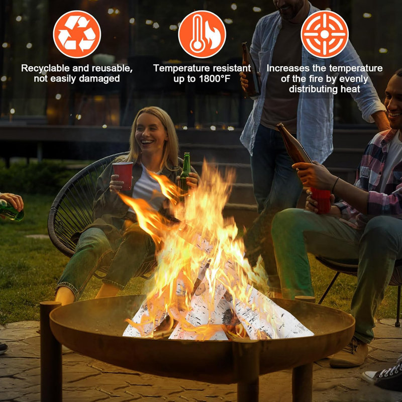 G & R PLUMBING ENTERPRISES, INC. 6PCS Ceramic White Birch Gas Fireplace ...