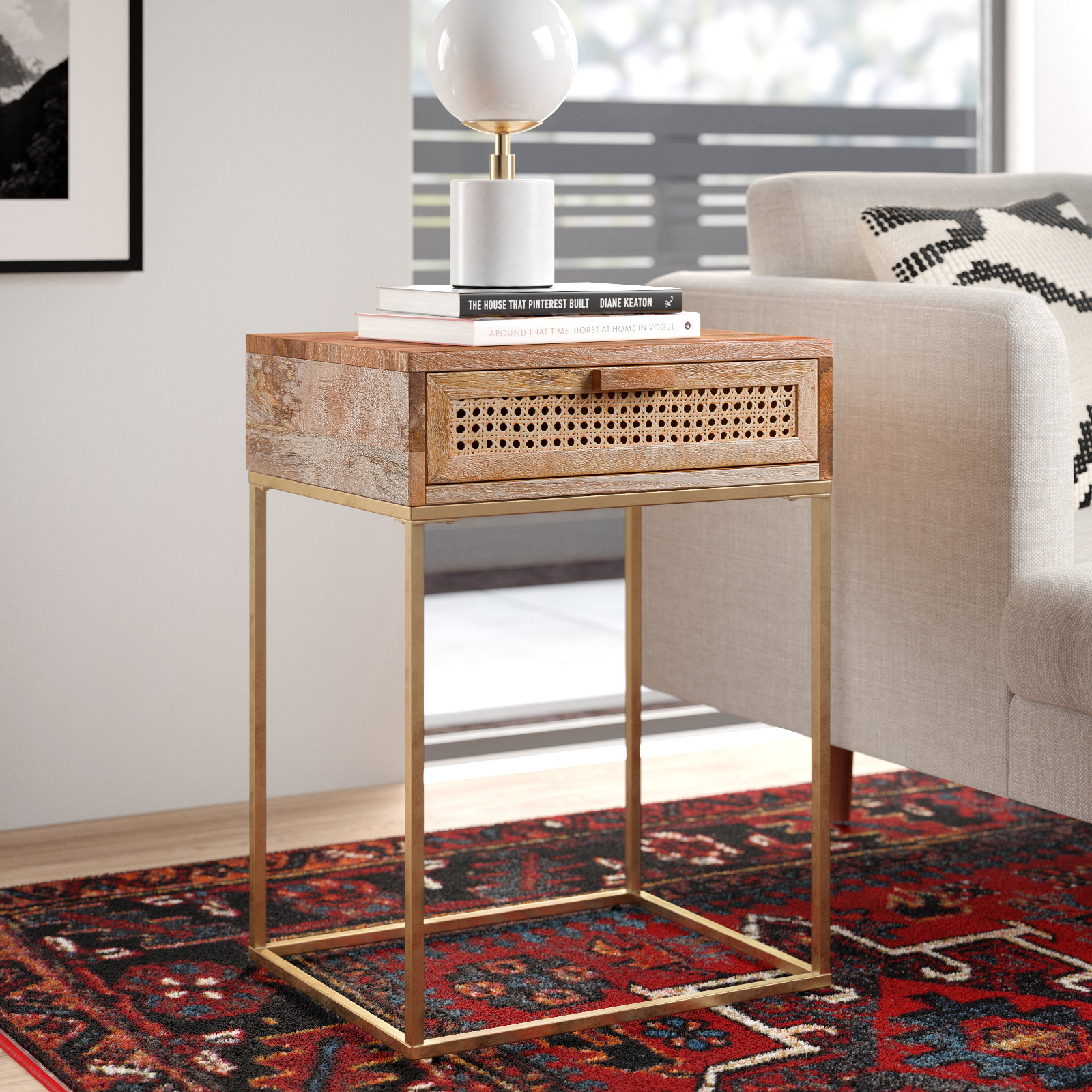 Wade Logan Aul Solid Wood Top End Table - Wayfair Canada