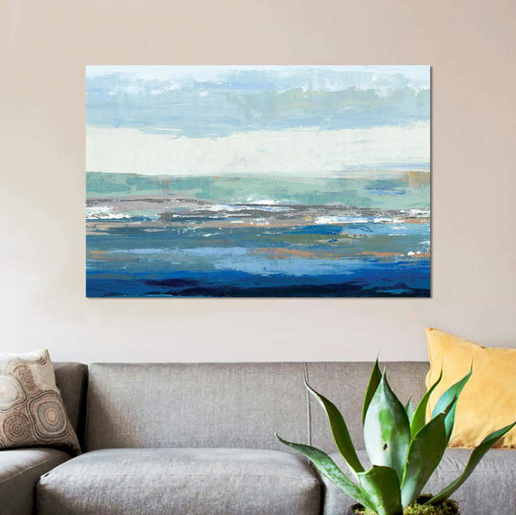 East Urban Home 'Big Wave' Print on Canvas | Wayfair