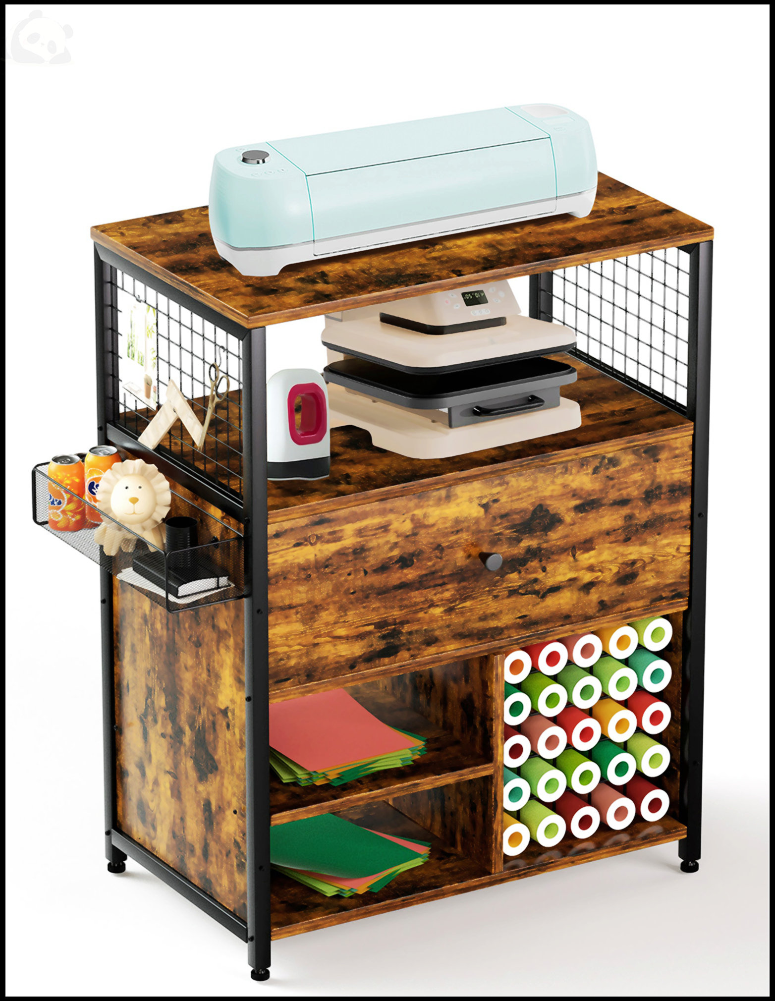 17 Stories Craft Organization And Storage Cabinet Compatible With ...