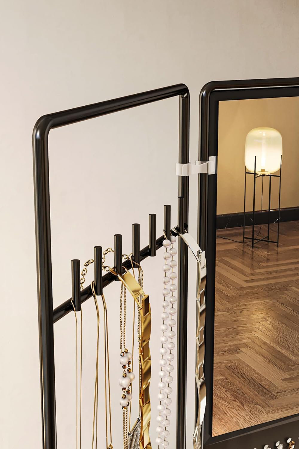 Latitude Run® 3-Tier Foldable Jewelry Organizer with Mirror | Wayfair