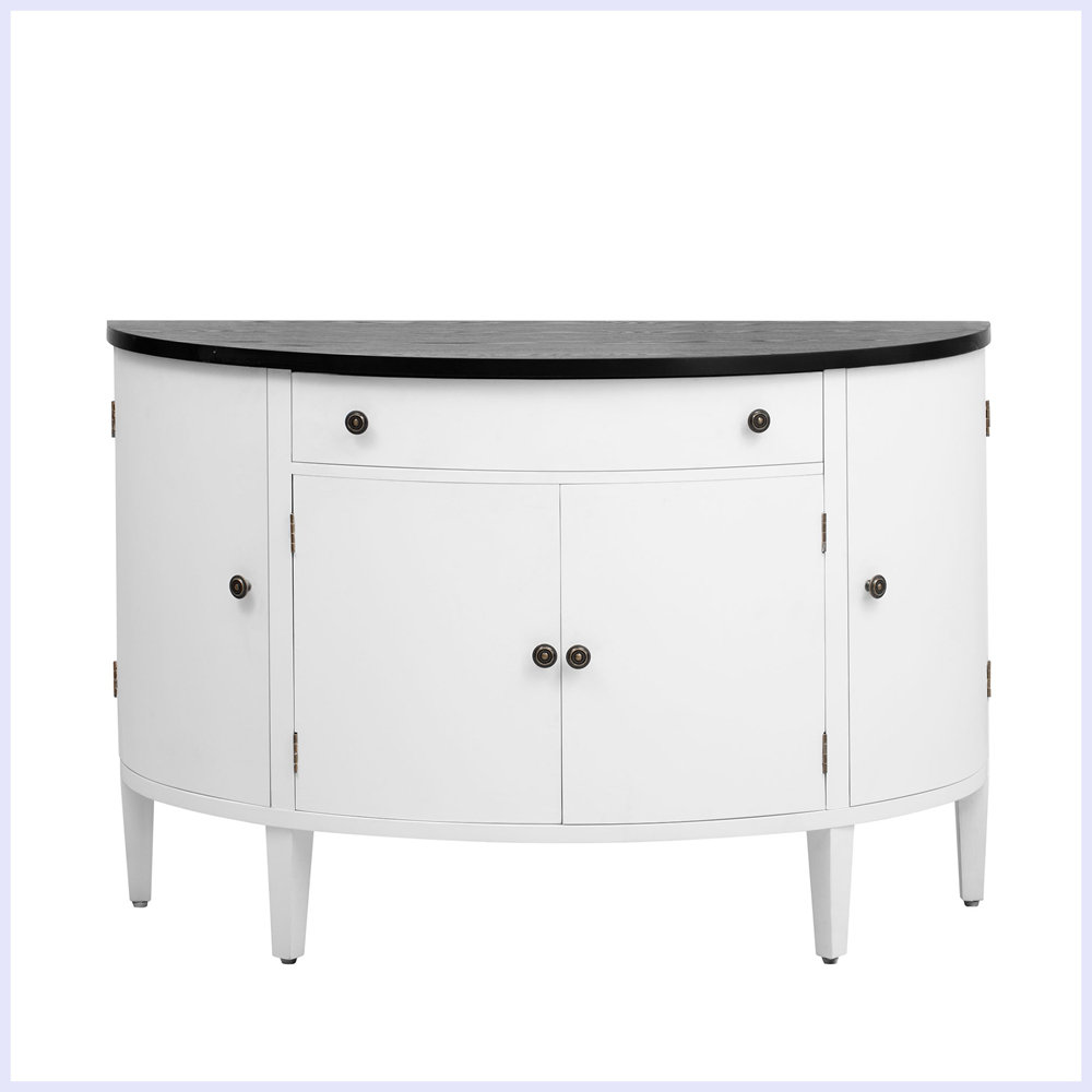 Lark Manor™ Modern Curved Design Storage Sideboard Cabinet With ...
