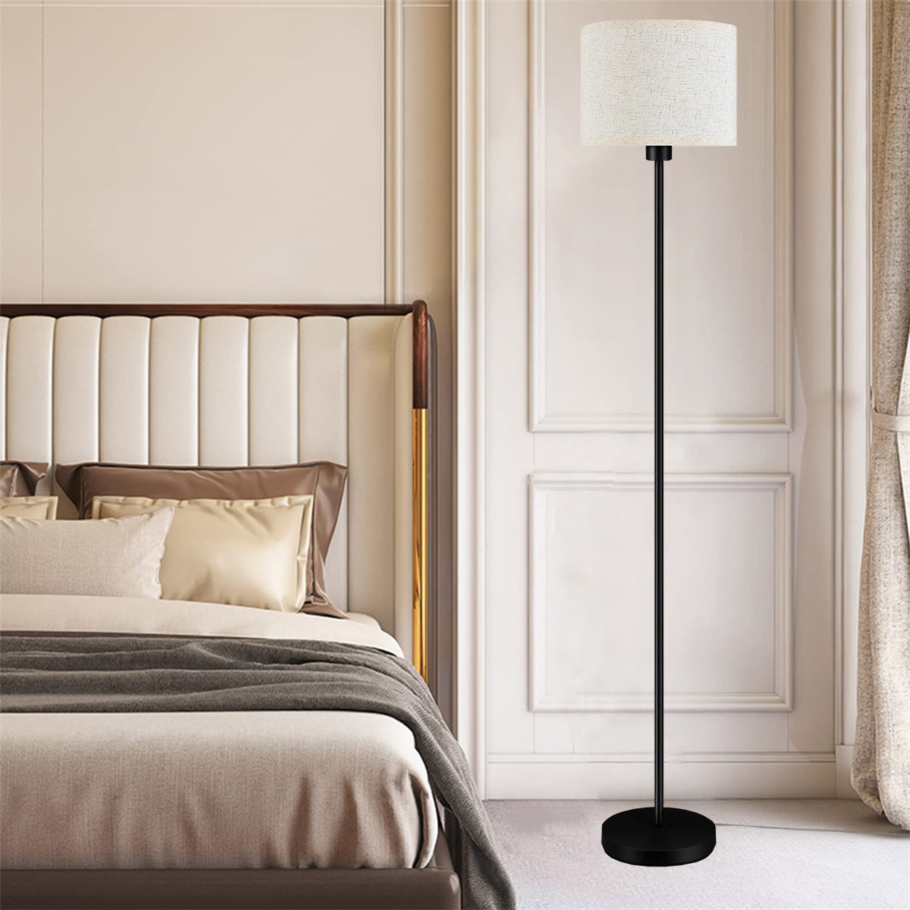 Mercer41 Modern Adjustable LED Floor Lamp With Remote Control | Wayfair