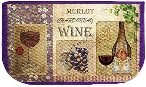 Bloomsbury Market Eyal Bordeaux Wine Kitchen Mat | Wayfair