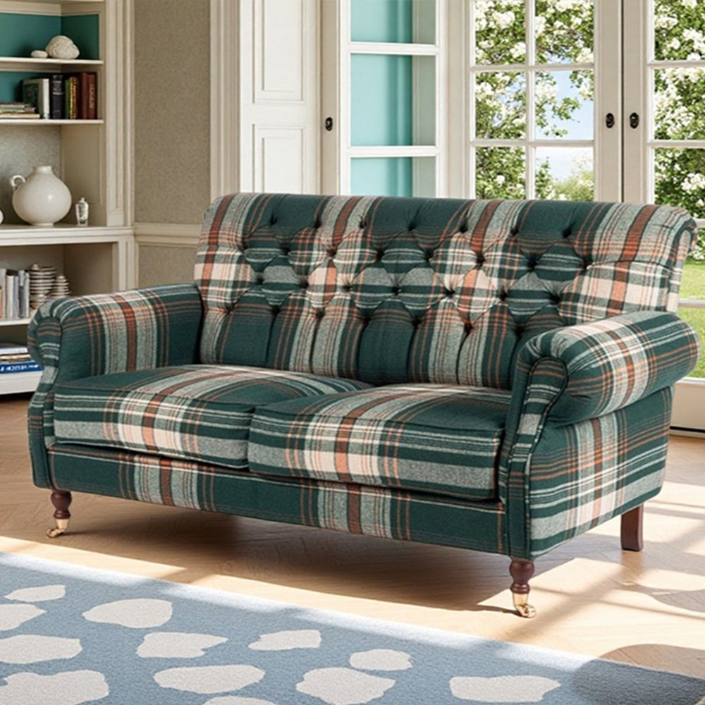 Rosdorf Park American retro country checkered sofa - Wayfair Canada