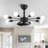 George Oliver Kyaisha 25'' Black Reversible Ceiling Fan with Light Kit ...
