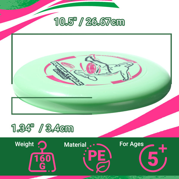 Wham-O Frisbee Freestyle Disc 160g, 10.5 Inch, Durable and Flexible PE ...