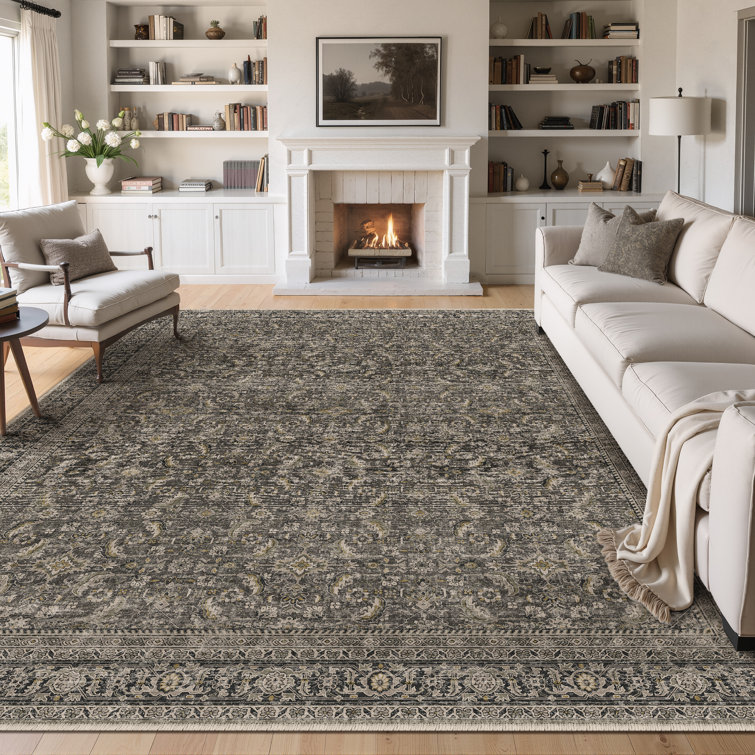 Bungalow Rose Goudeau Vintage Area Rugs For Living Room With Non-Slip ...