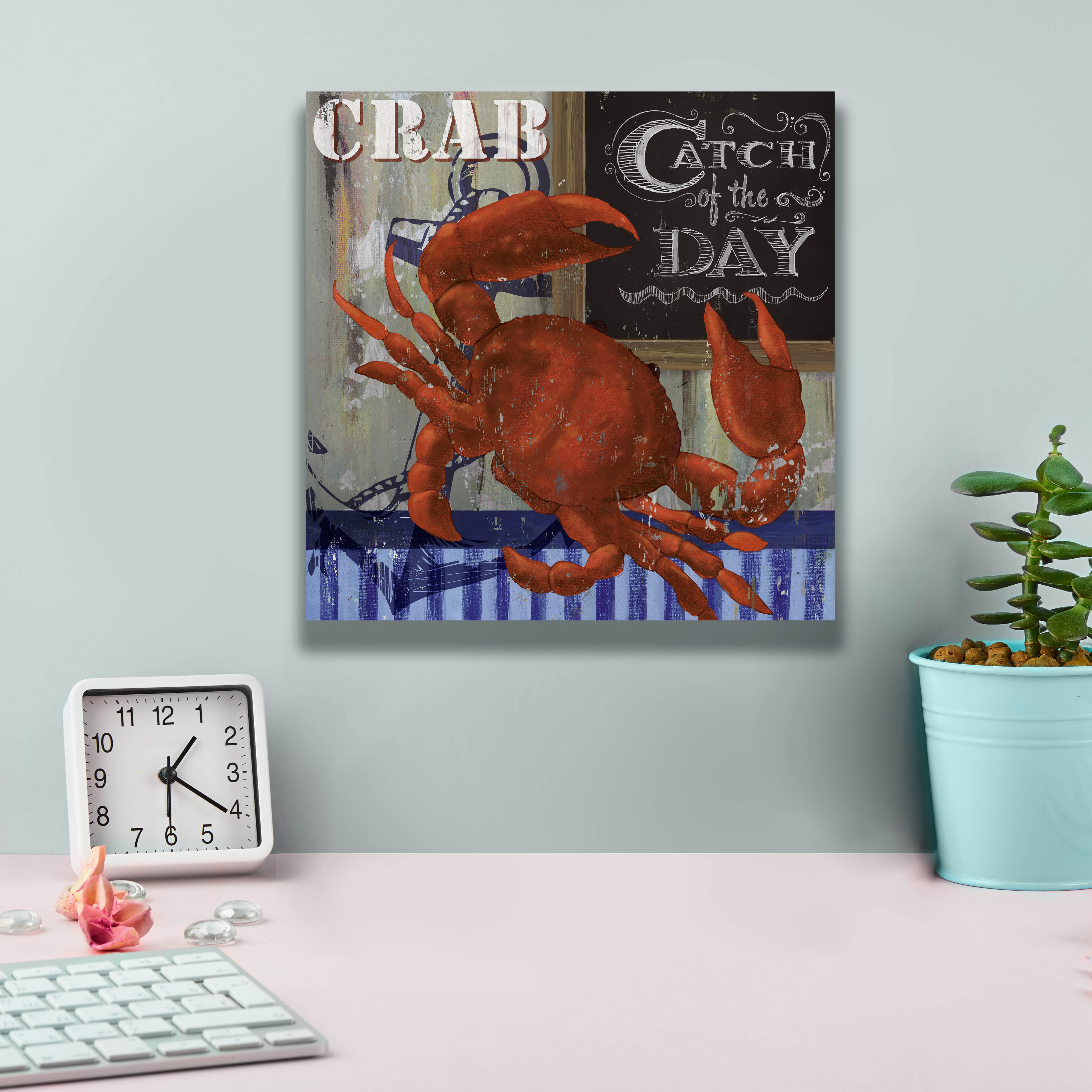 Highland Dunes 'Crab' by Fiona Stokes-Gilbert Canvas Wall Art | Wayfair