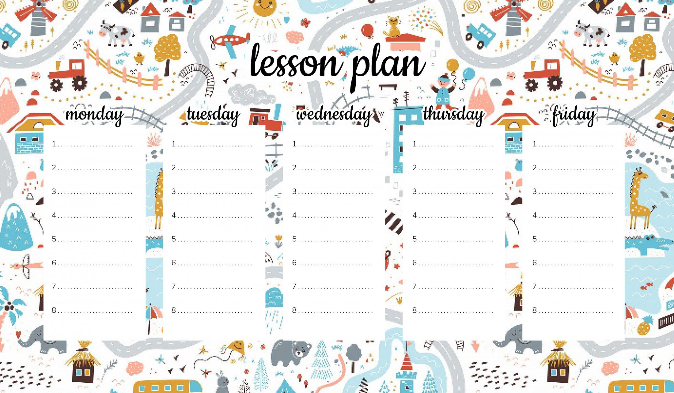 Wallvy Magnetic Lesson Plan City Map | Wayfair.co.uk