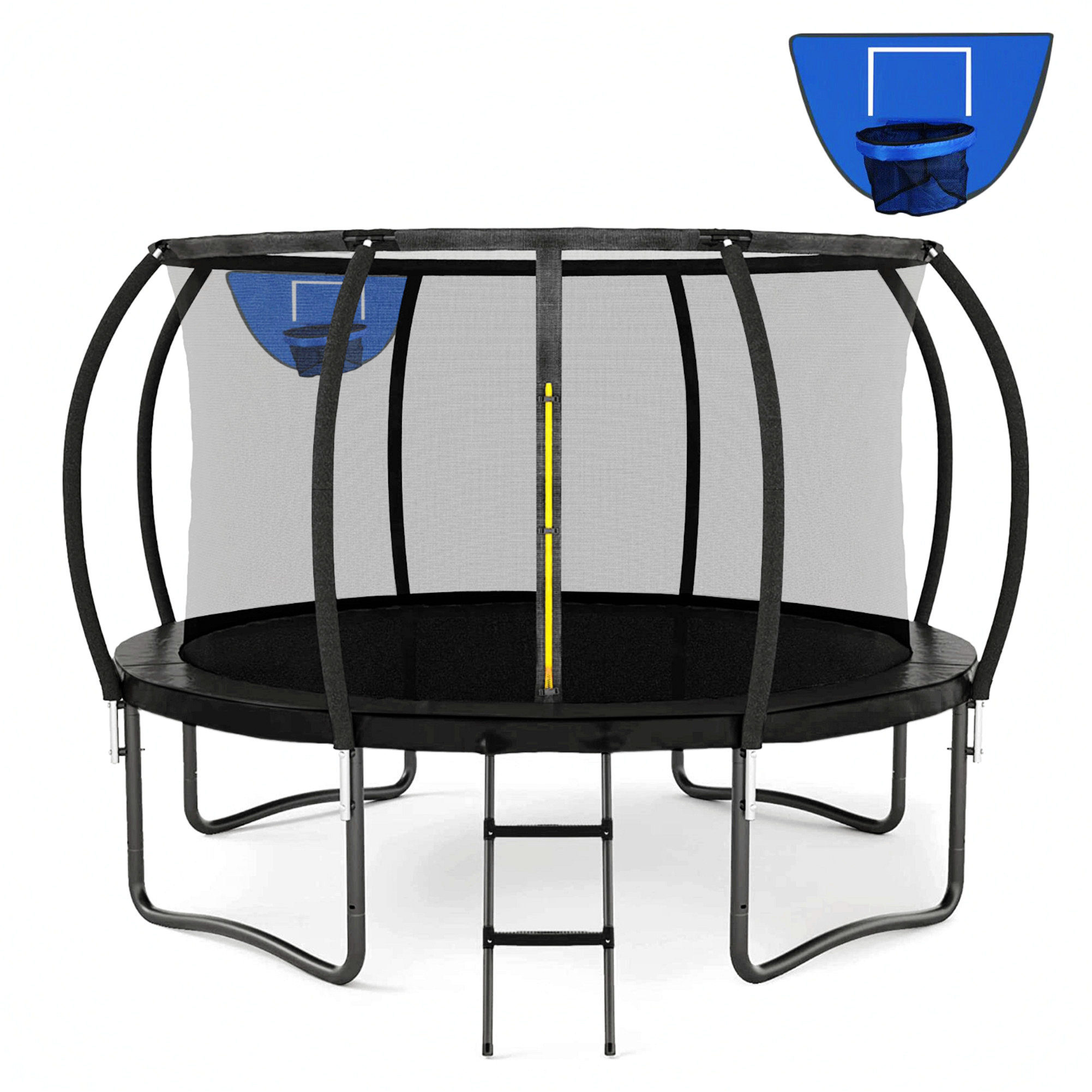 Creationstry Solid Outdoor Big Trampoline With Backboard - Wayfair Canada