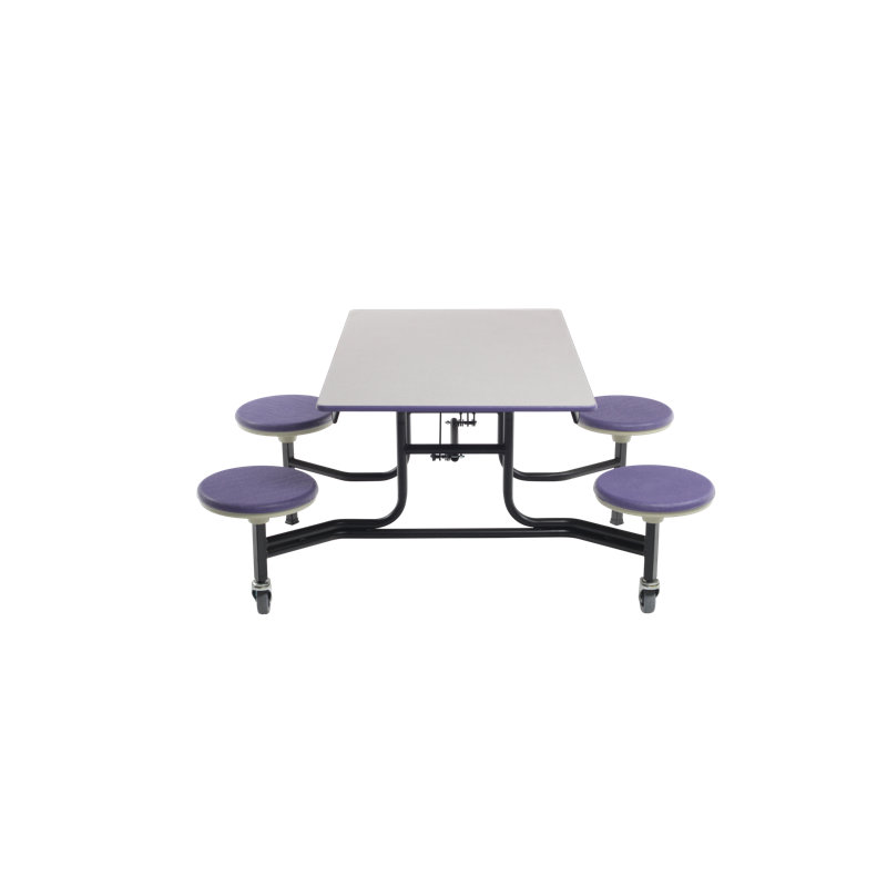 AmTab Manufacturing Corporation 48'' x 30'' Rectangular Stool Cafeteria ...