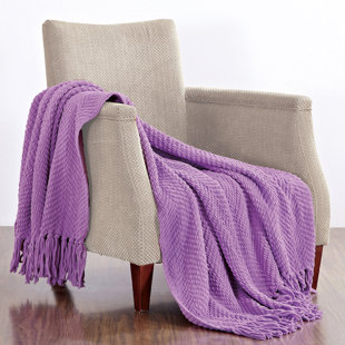 Purple Blankets & Throws You'll Love | Wayfair