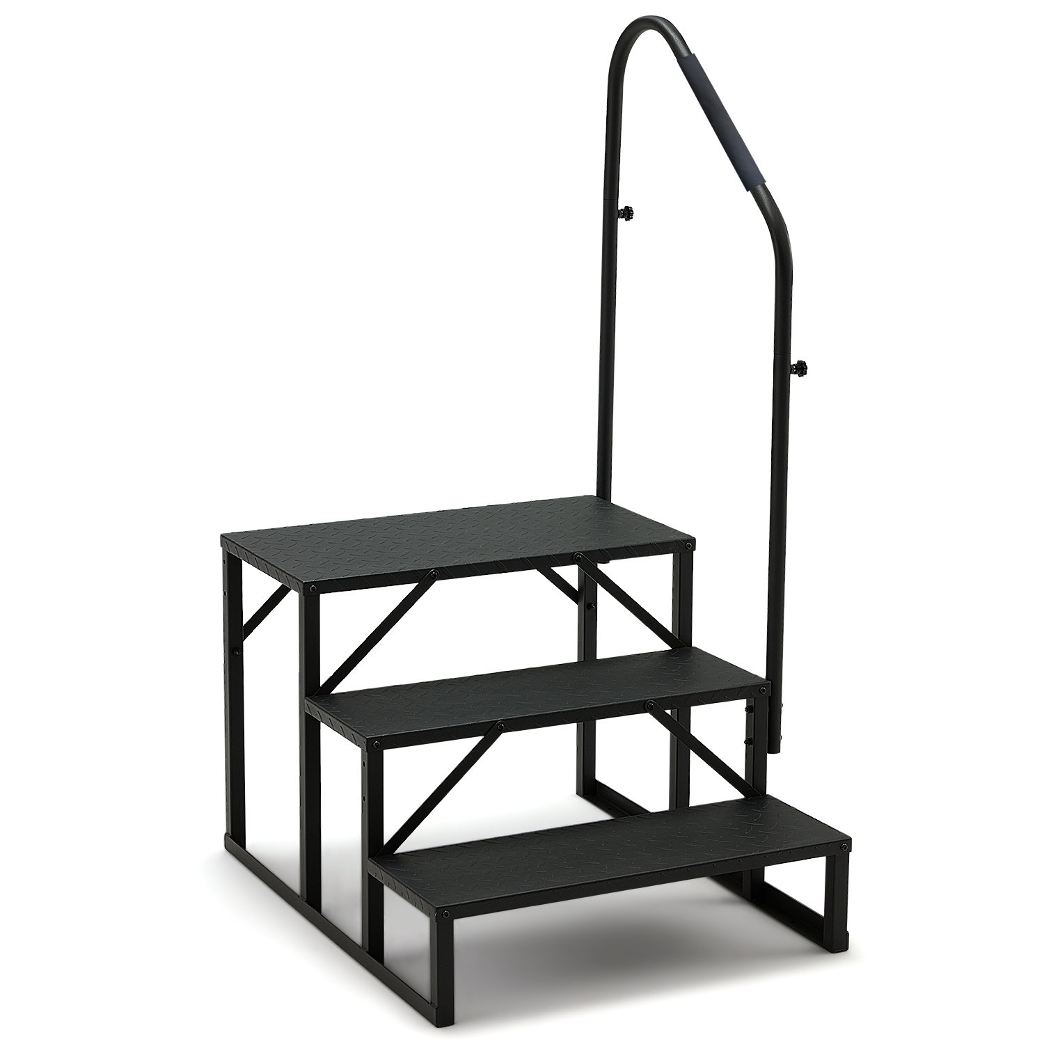 EROMMY Rv Steps With Handrail, Metal Mobile Home Stairs With Armrest ...