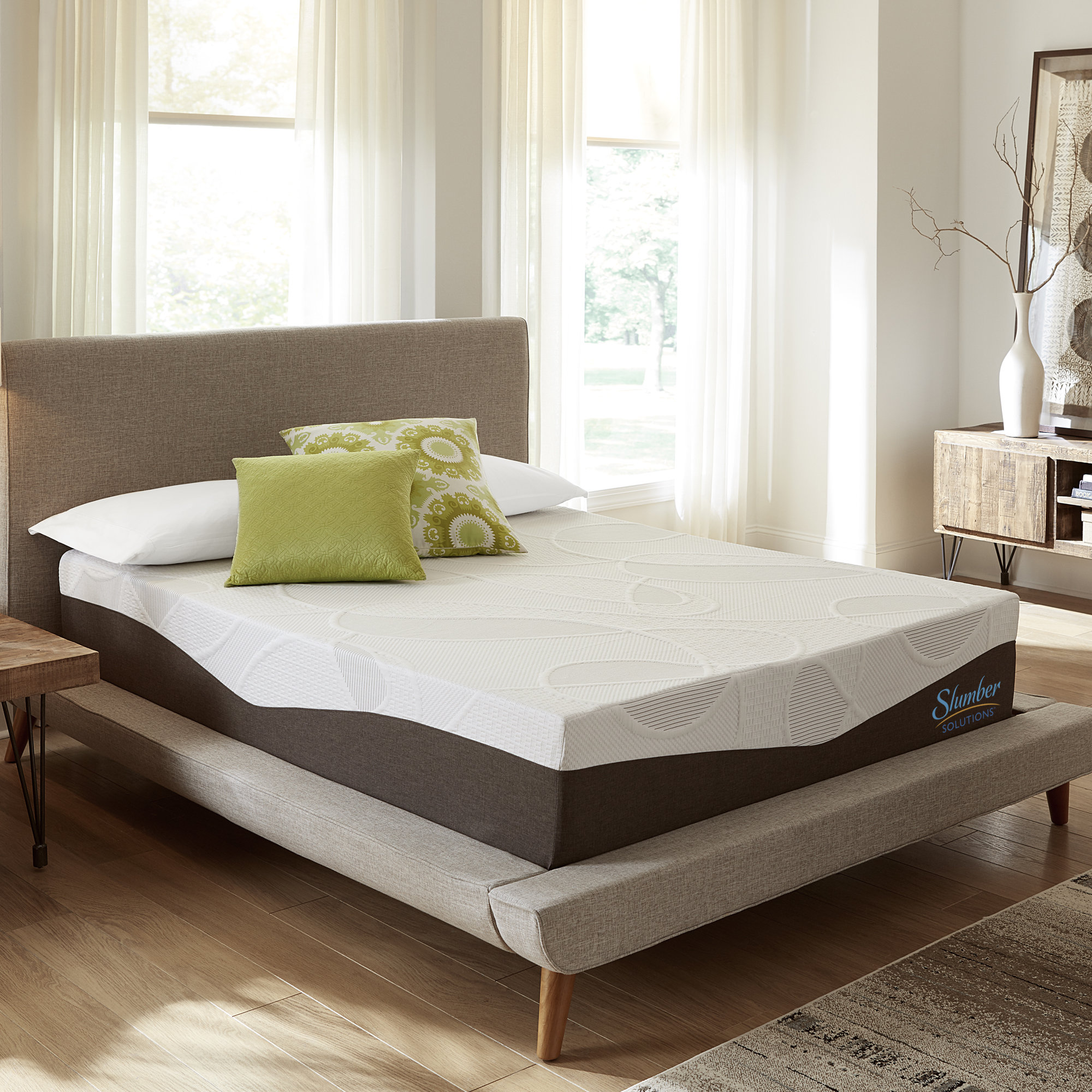 Slumber Solutions 12" Firm Gel Memory Foam Mattress & Reviews | Wayfair