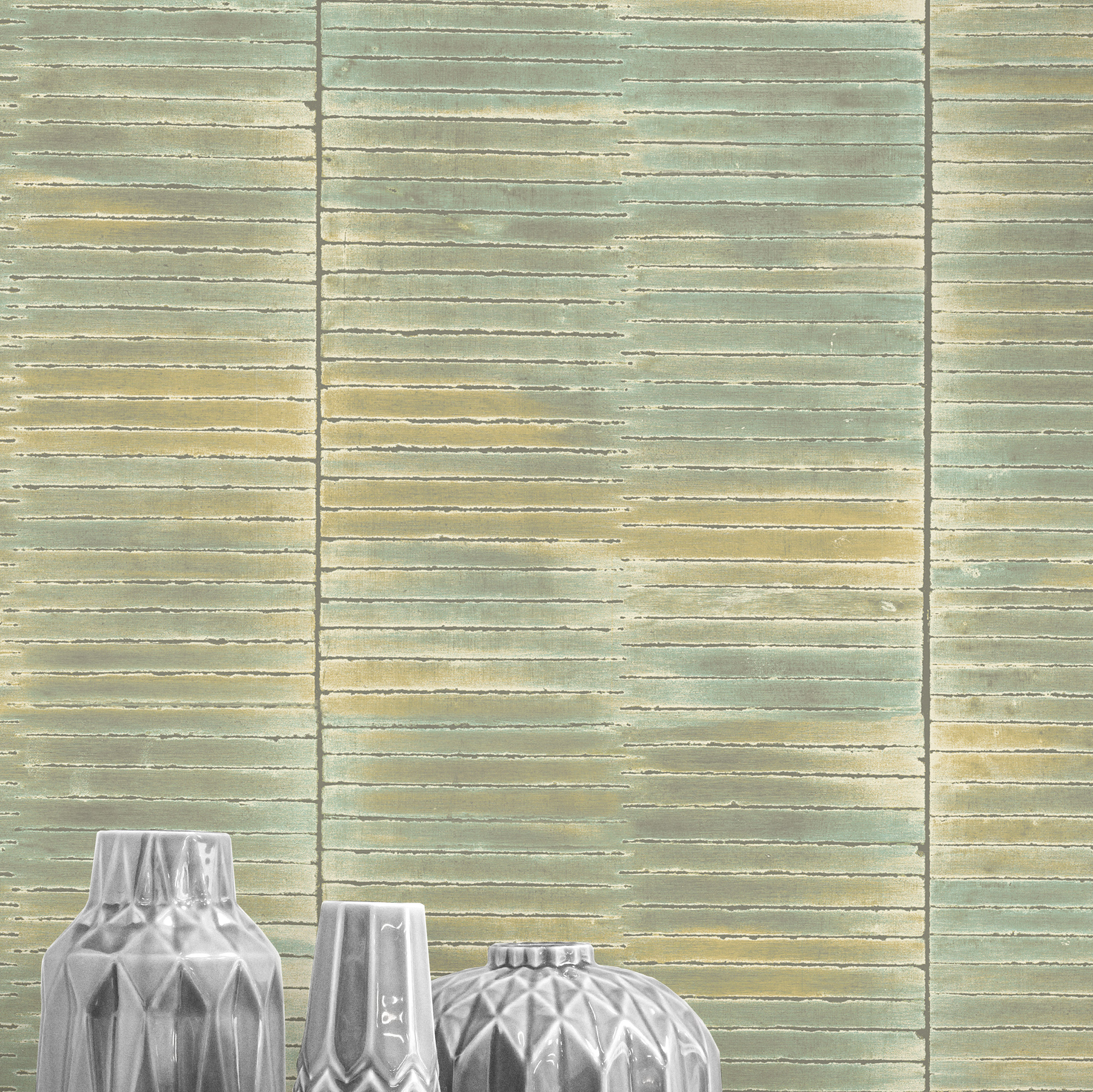 Bay Isle Home™ Erica Dynasty Bamboo 33' x 20.5" Metallic/Foiled ...