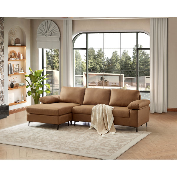 Wrought Studio Domenica 2 - Piece Comfy Modular Sectional Coucheswith ...