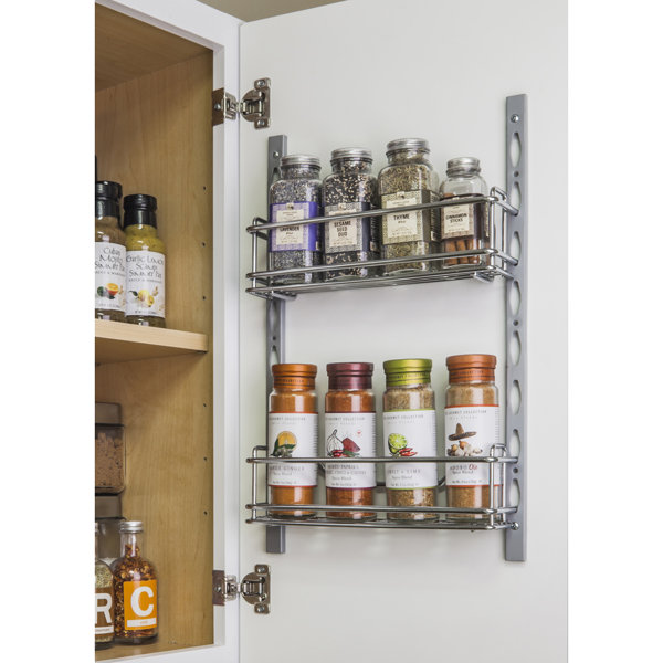 Hardware Resources 3" Deep Door Mounted Tray System Kit in Polished ...