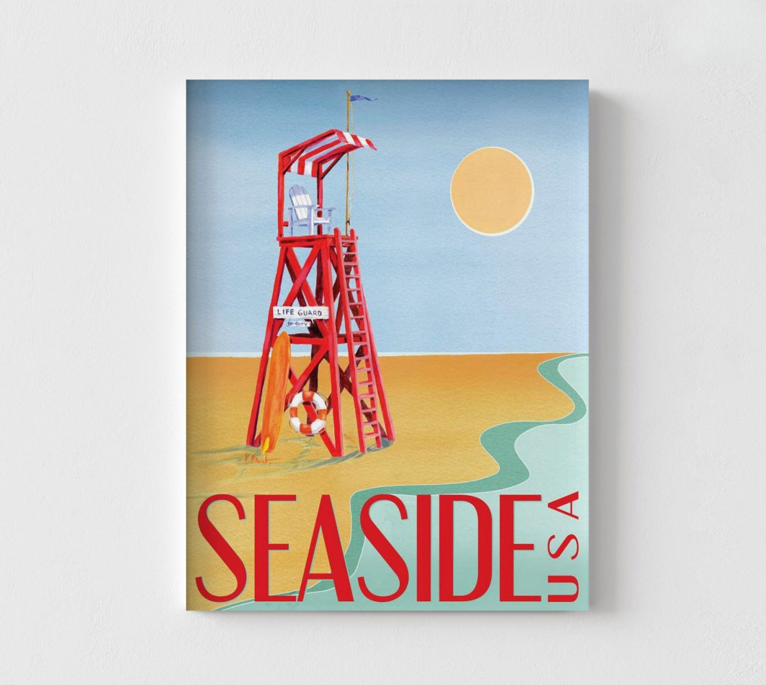 WeFrameArt Beach Watch I By Paul Brent, Lifeguard Tower Poster Gift ...