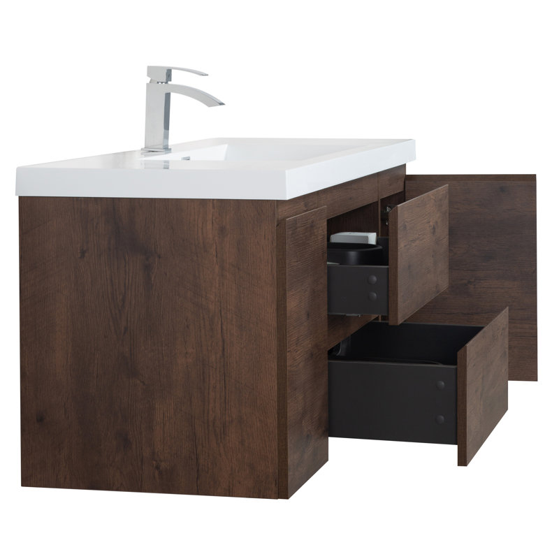 Wrought Studio Axwell 46.9'' Single Bathroom Vanity with Cultured ...