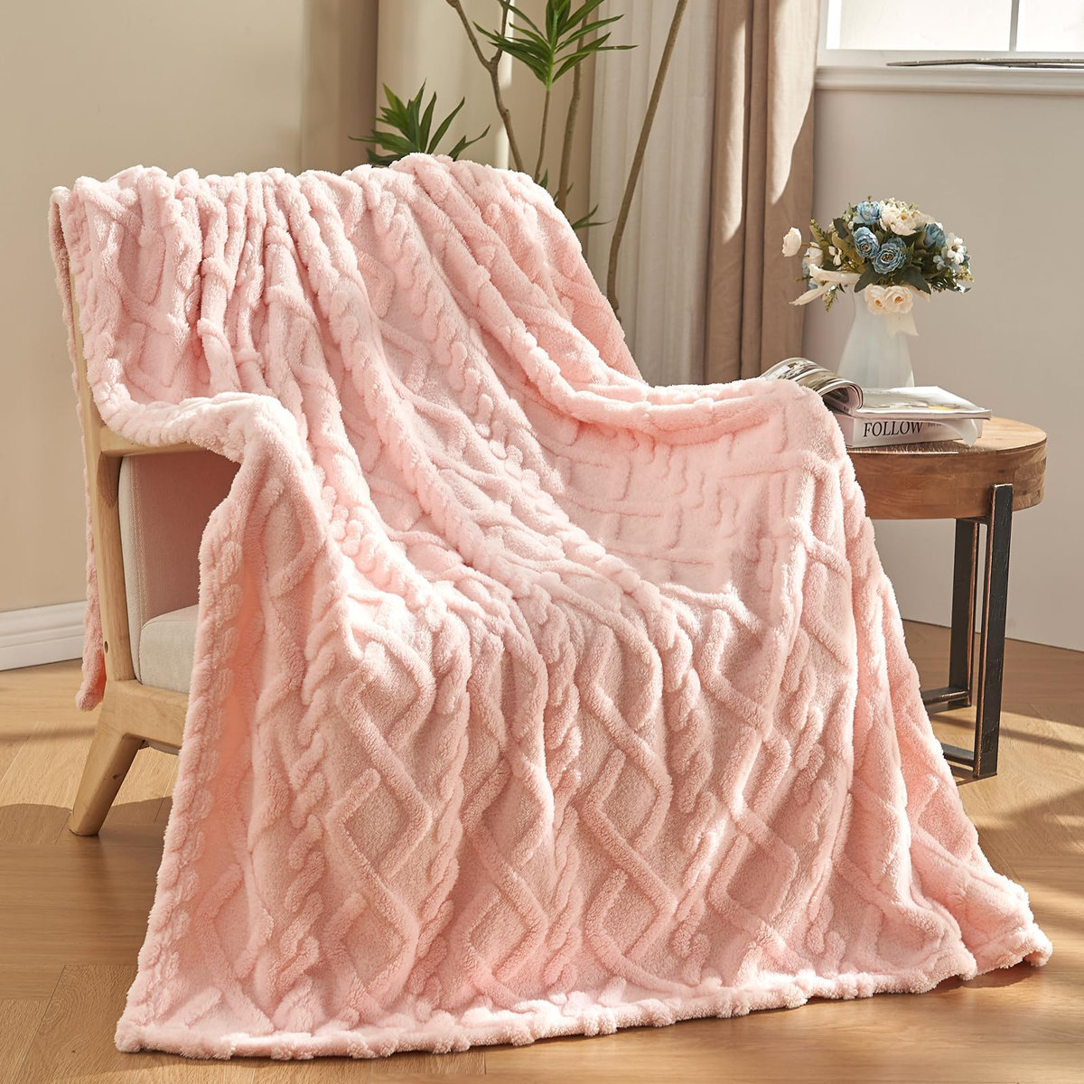 Teler Jacquard Weave Pattern Throw Blanket & Reviews - Wayfair Canada