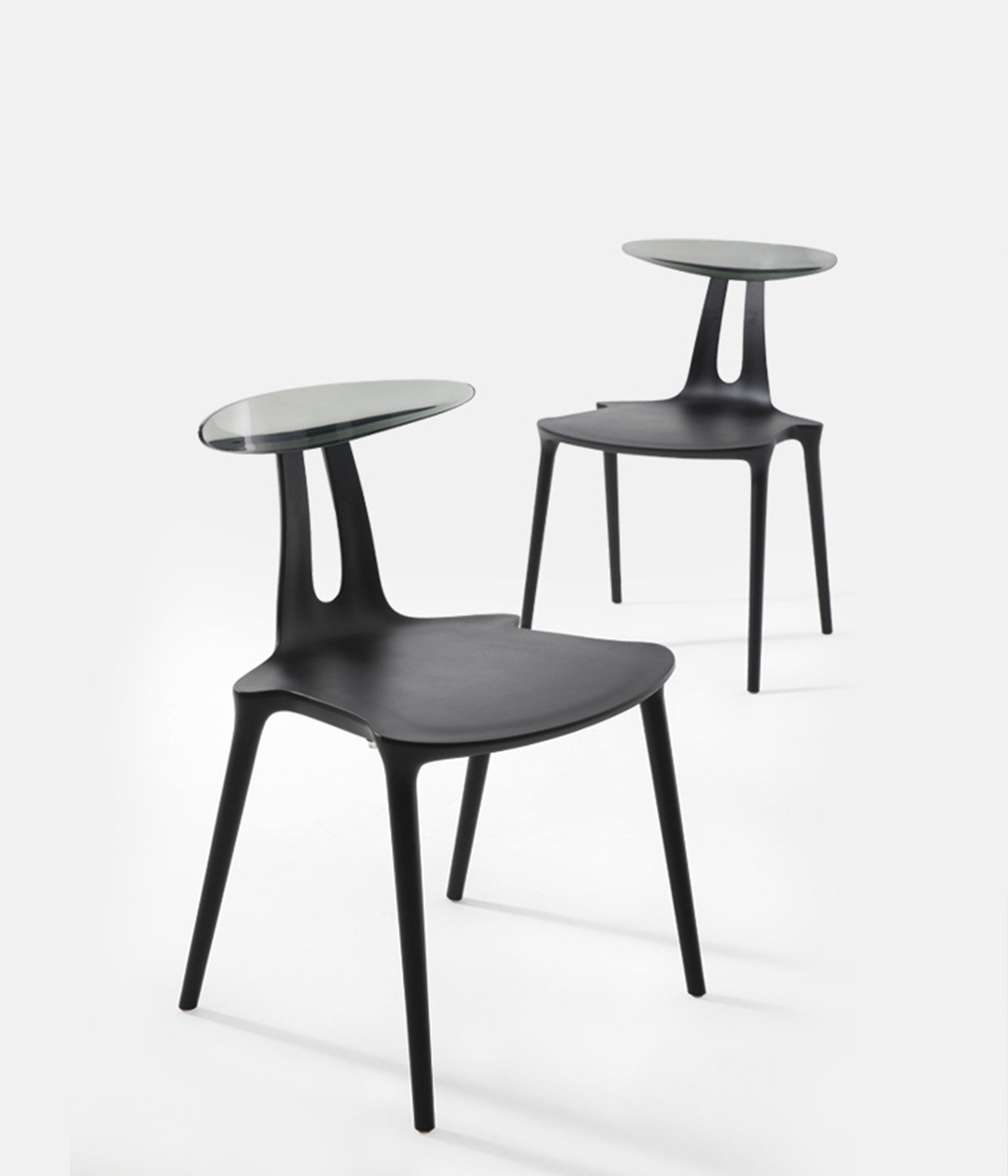 Corrigan Studio® Modern Simple Transparent Backrest Dining Chair | Wayfair
