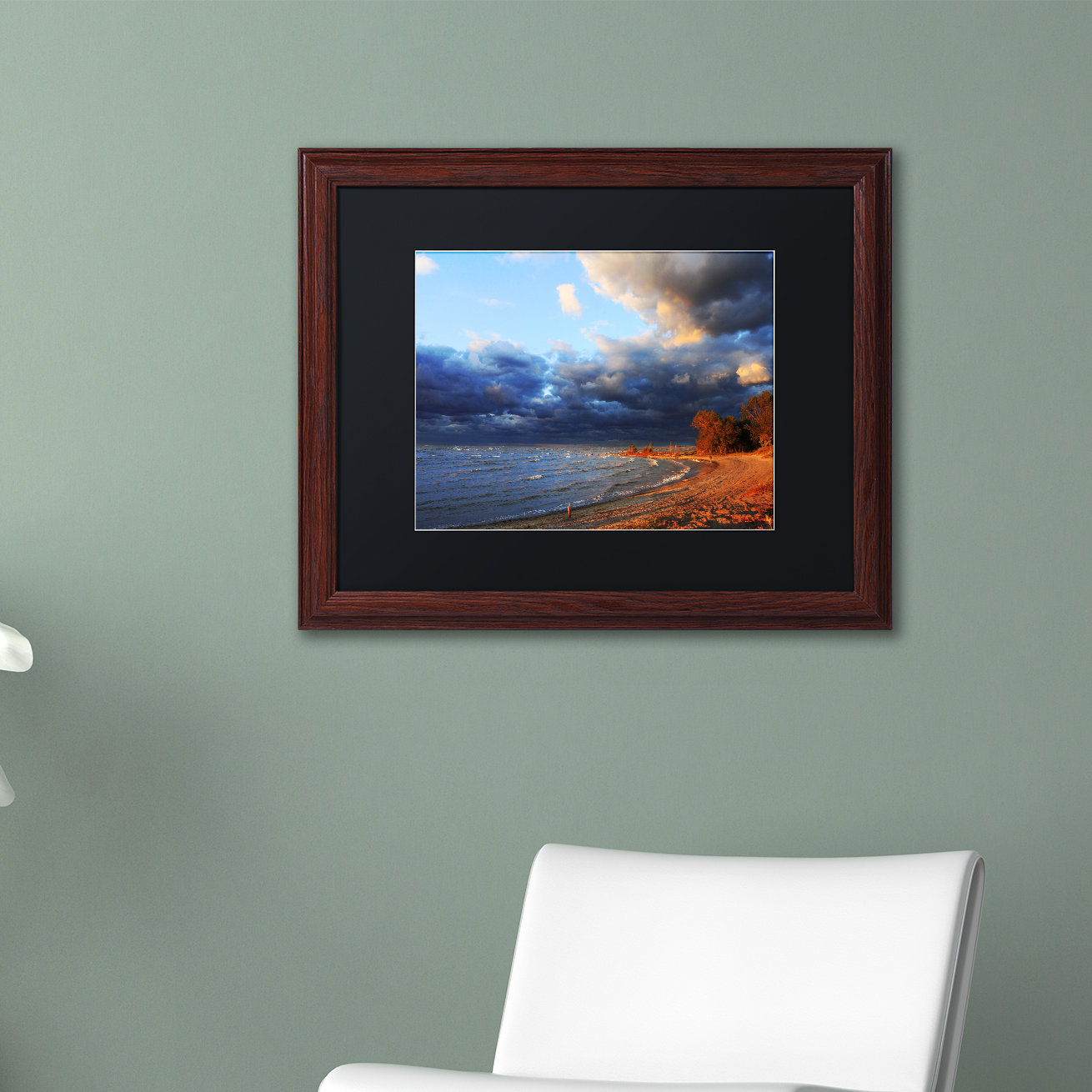 Hokku Designs Joden Lake Erie Autumn' by Jason Shaffer Framed ...
