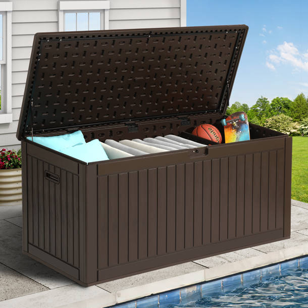 YITAHOME YITA Poolside Wicker Deck Box & Reviews | Wayfair
